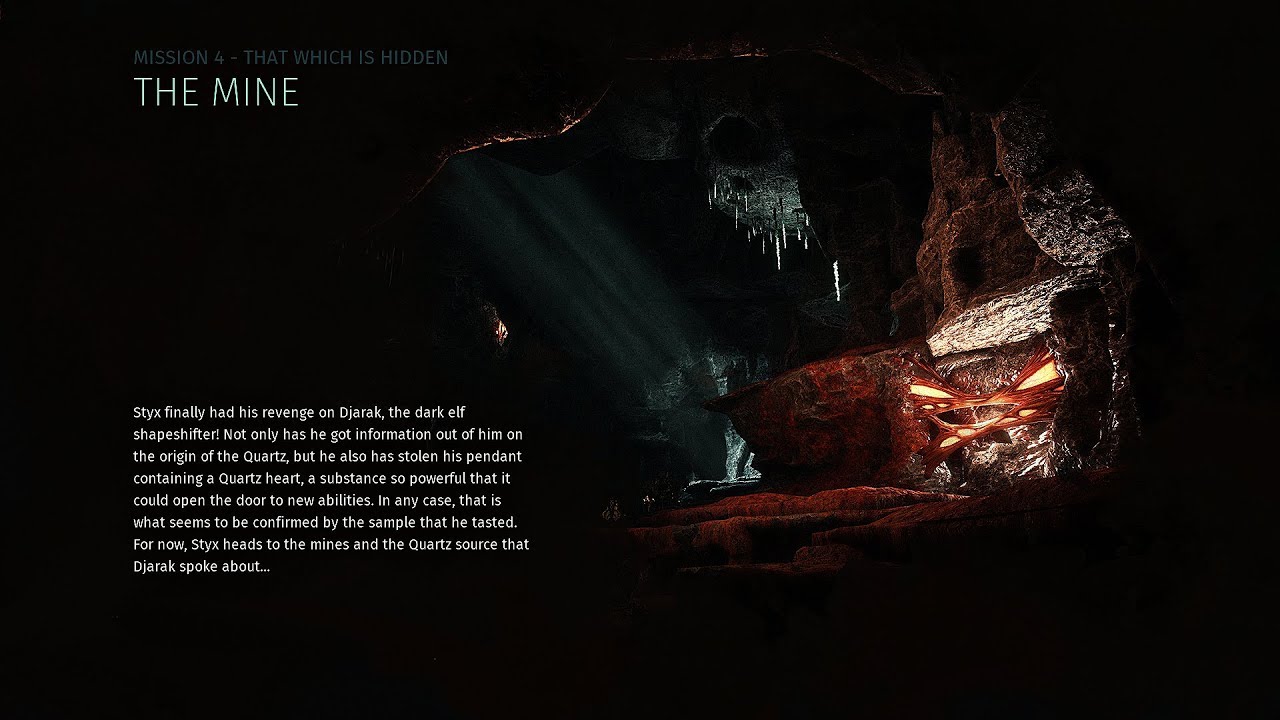 styx shards of darkness [mission 4 the mine] walkthrough. - YouTube