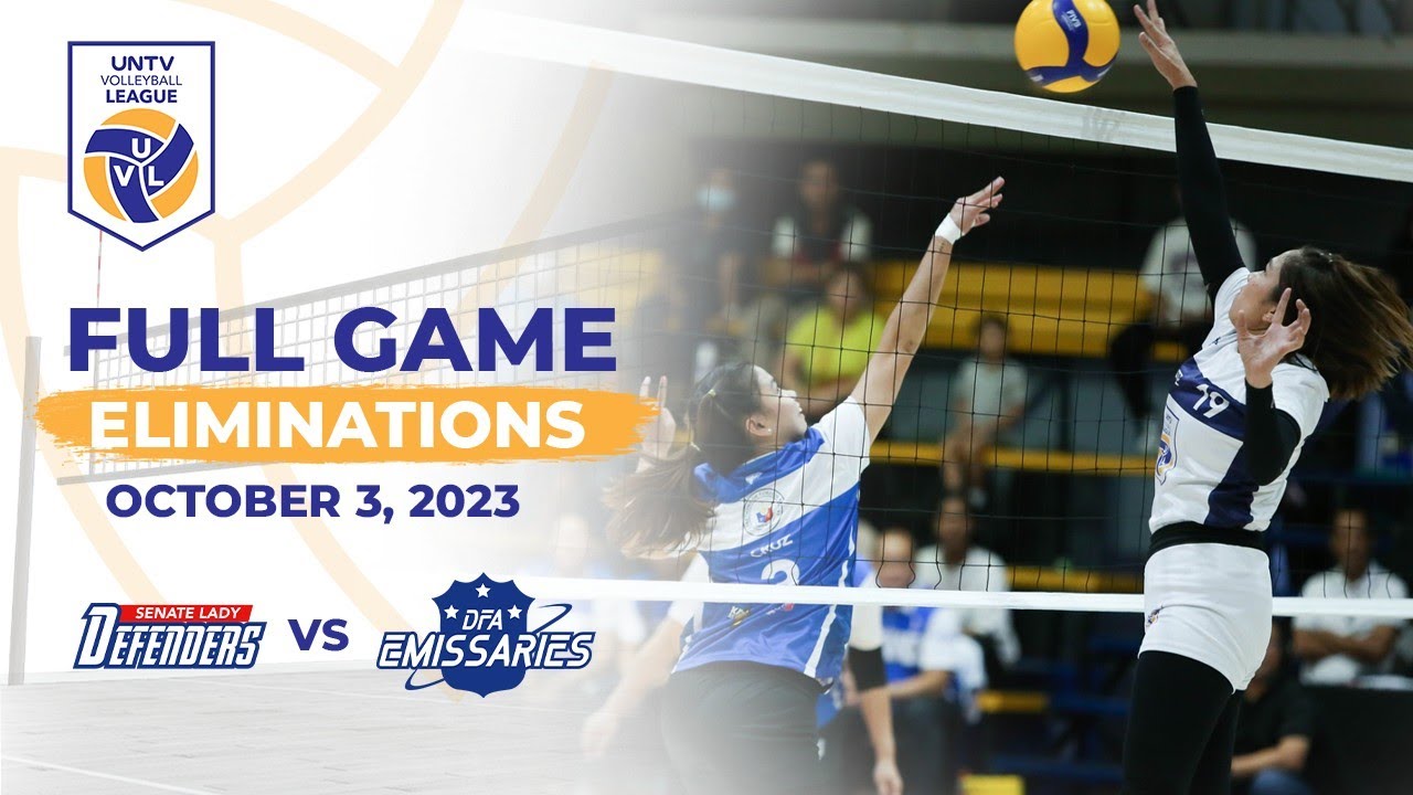 UNTV Volleyball League Elims: Senate Lady Defenders vs DFA Emissaries ...