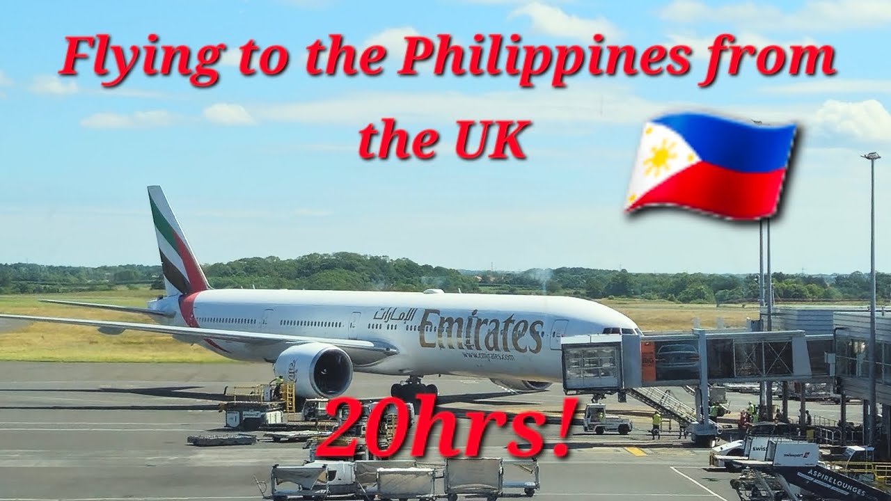 Flying to the Philippines from the UK. Philippines travel Vlog #1 🇵🇭 ...