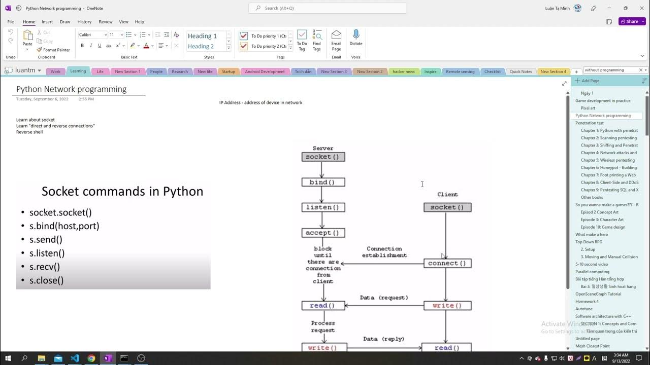 Lập Trình Socket Hack Bằng Python Python Pentest 01 0 Network Socket Chat Application Youtube