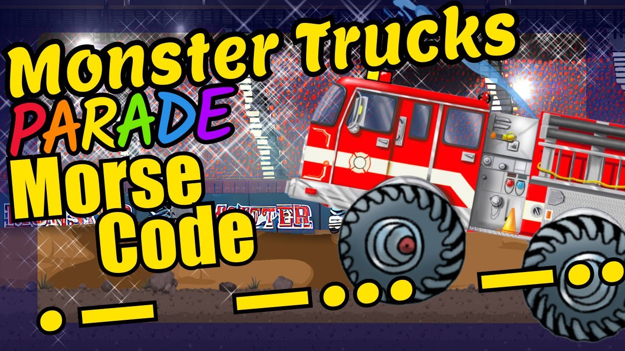 Monster Truck Teaching the Morse Code Alphabet Educational Video for ...