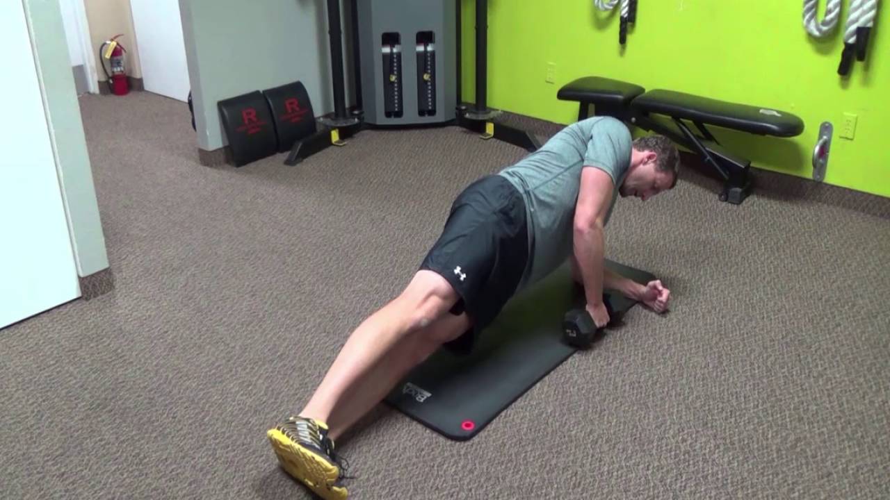 Side Plank with Row - YouTube