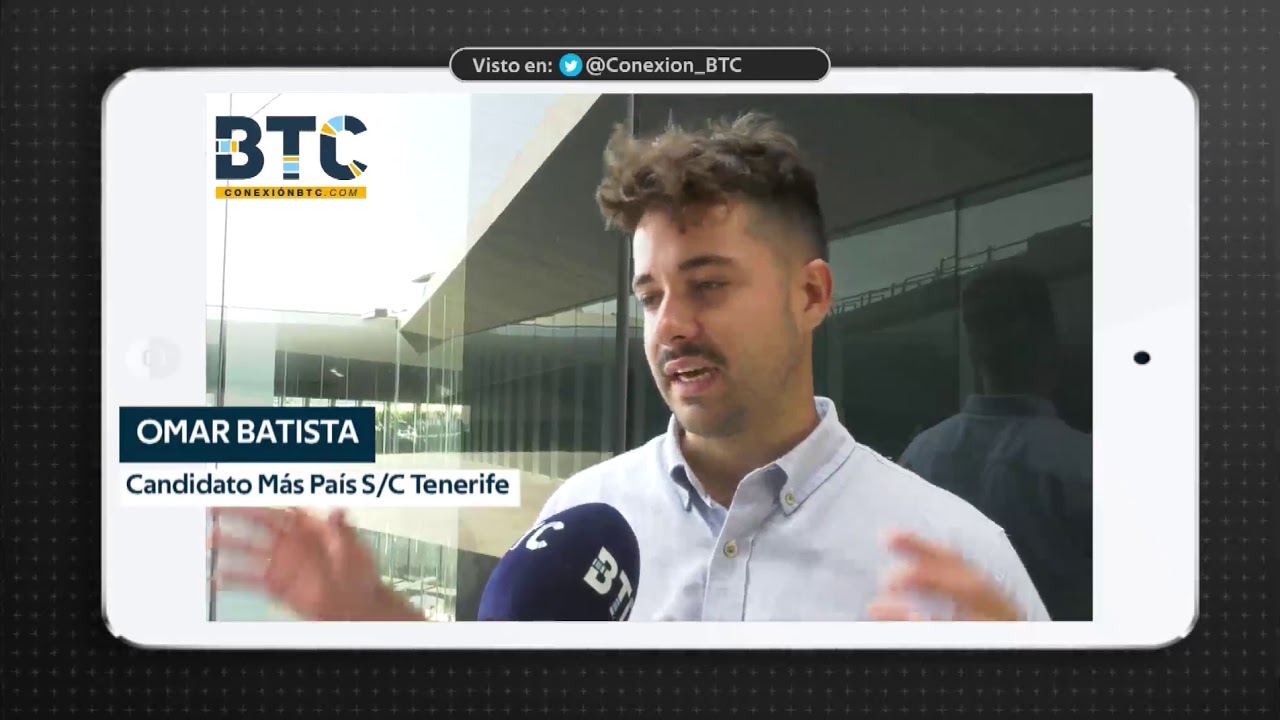 Omar Batista, candidato de Más País a SC de Tenerife, contra el ...