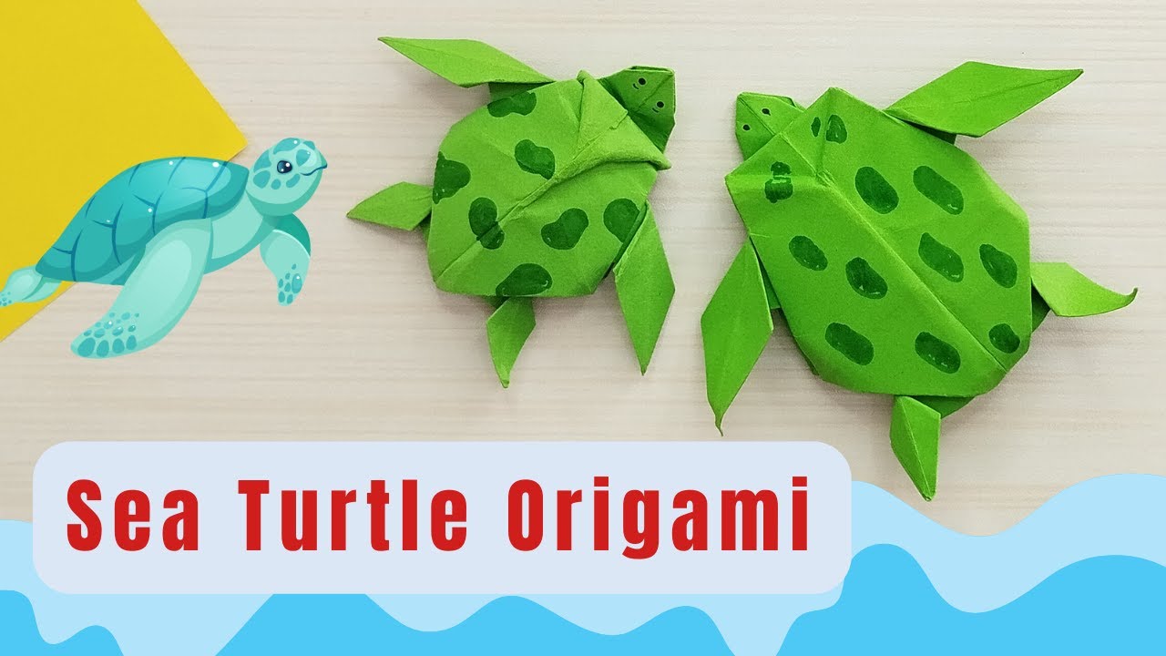 How to Fold SEA TURTLE Origami - YouTube