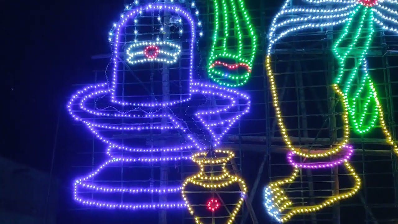 LED design God image festival install work#newled - YouTube