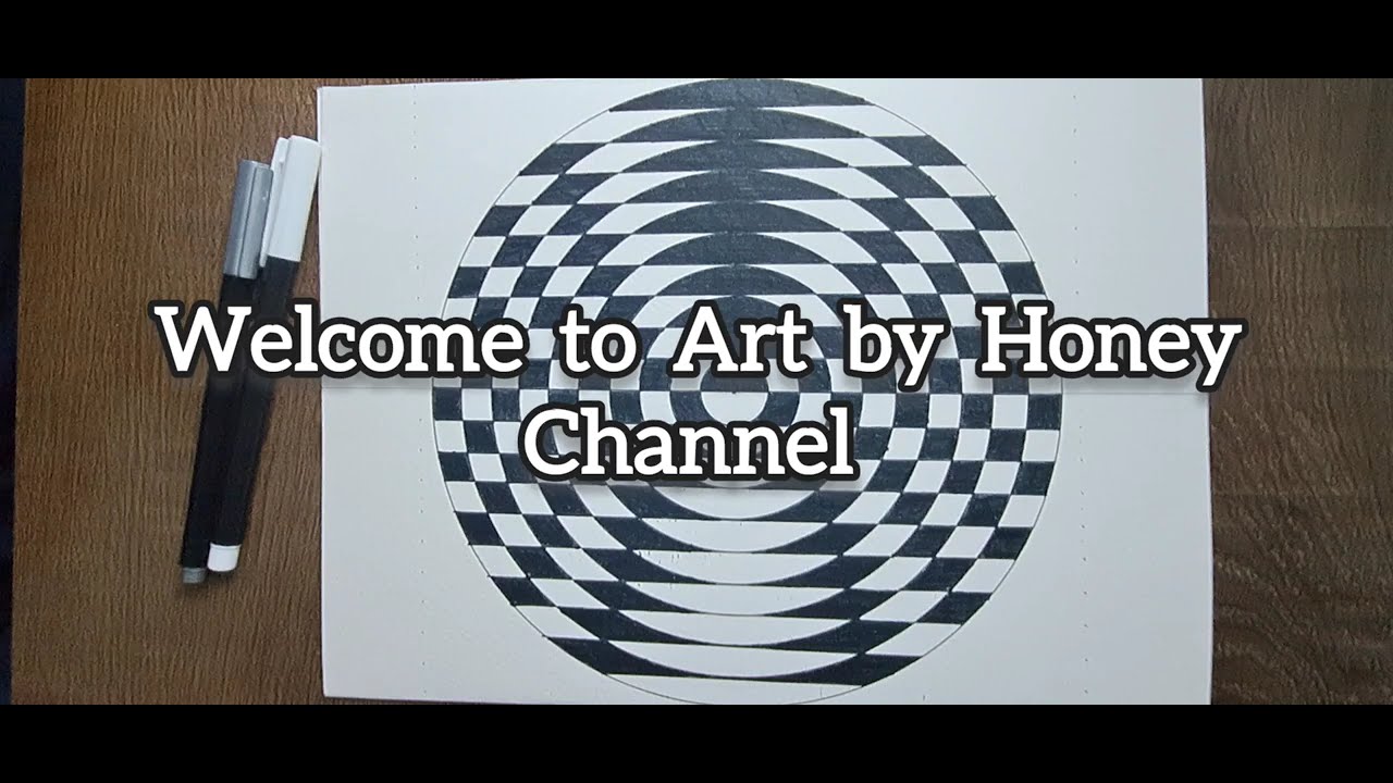How to Draw a Optical Illusion Art| Illusion Art| Geometric Art| Step ...