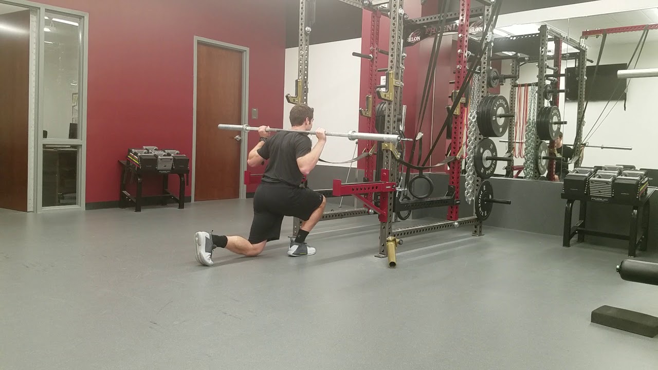 BB Split Squat Ecc - YouTube
