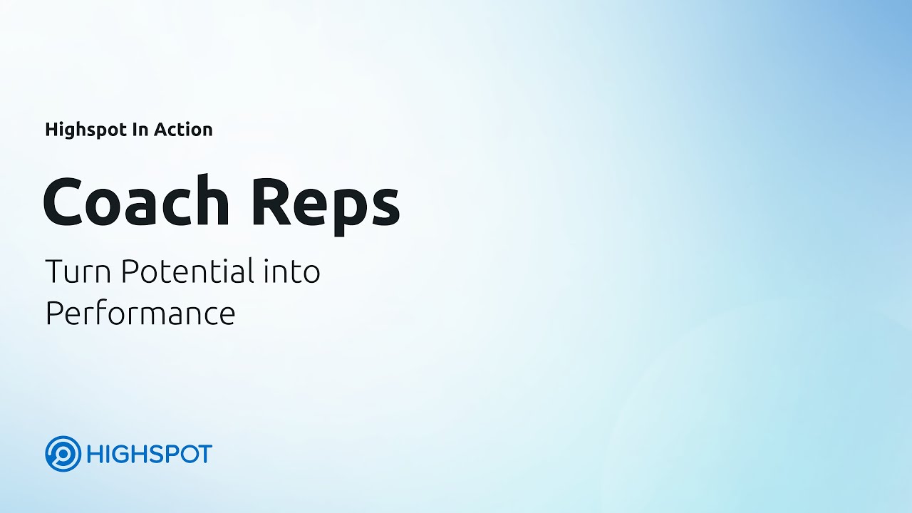 Highspot in Action: Coach Reps - YouTube