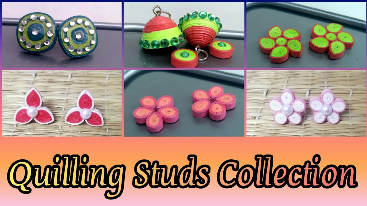 Quilling Studs Collection /Quilling crafts | Simple college wear ...