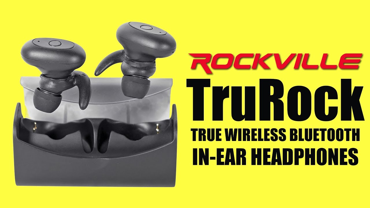 REVEIW Rockville TruRock TWS - Truly Wireless Bluetooth Earbuds - YouTube