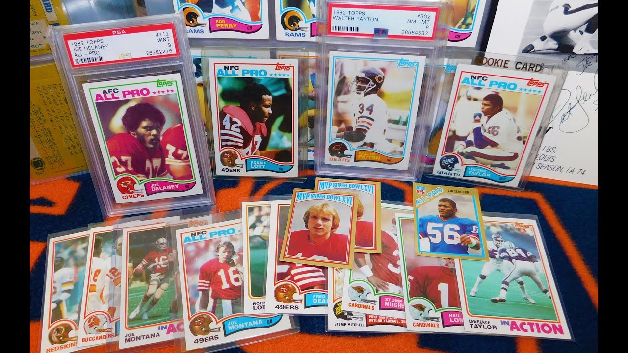Show & Tell #6: "Vintage" 1982 Topps NFL football card set - YouTube