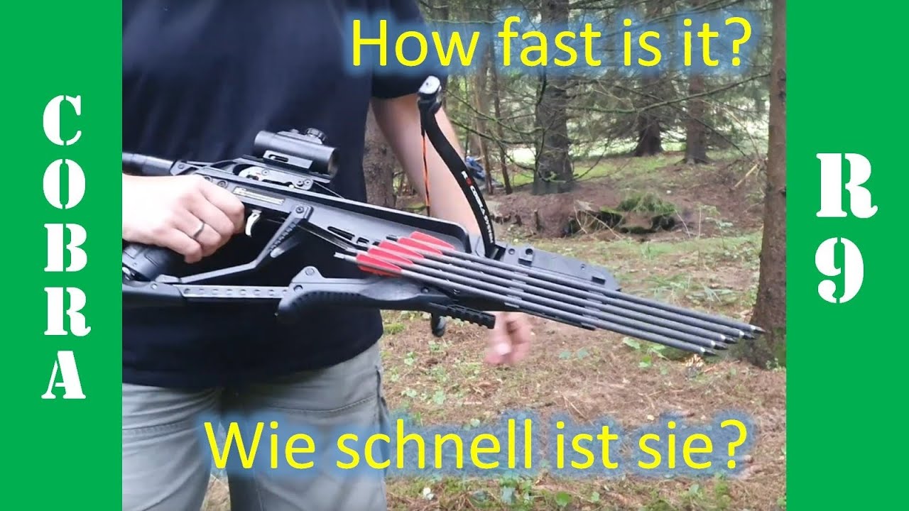 Schnelles Schießen mit der Cobra R9 Armbrust - Ist die Adder ...