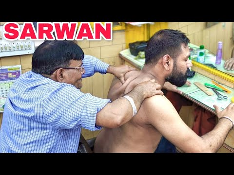 ASMR head massage, back massage with neck cracking by Indianbarber | Tapping king SARWAN - YouTube