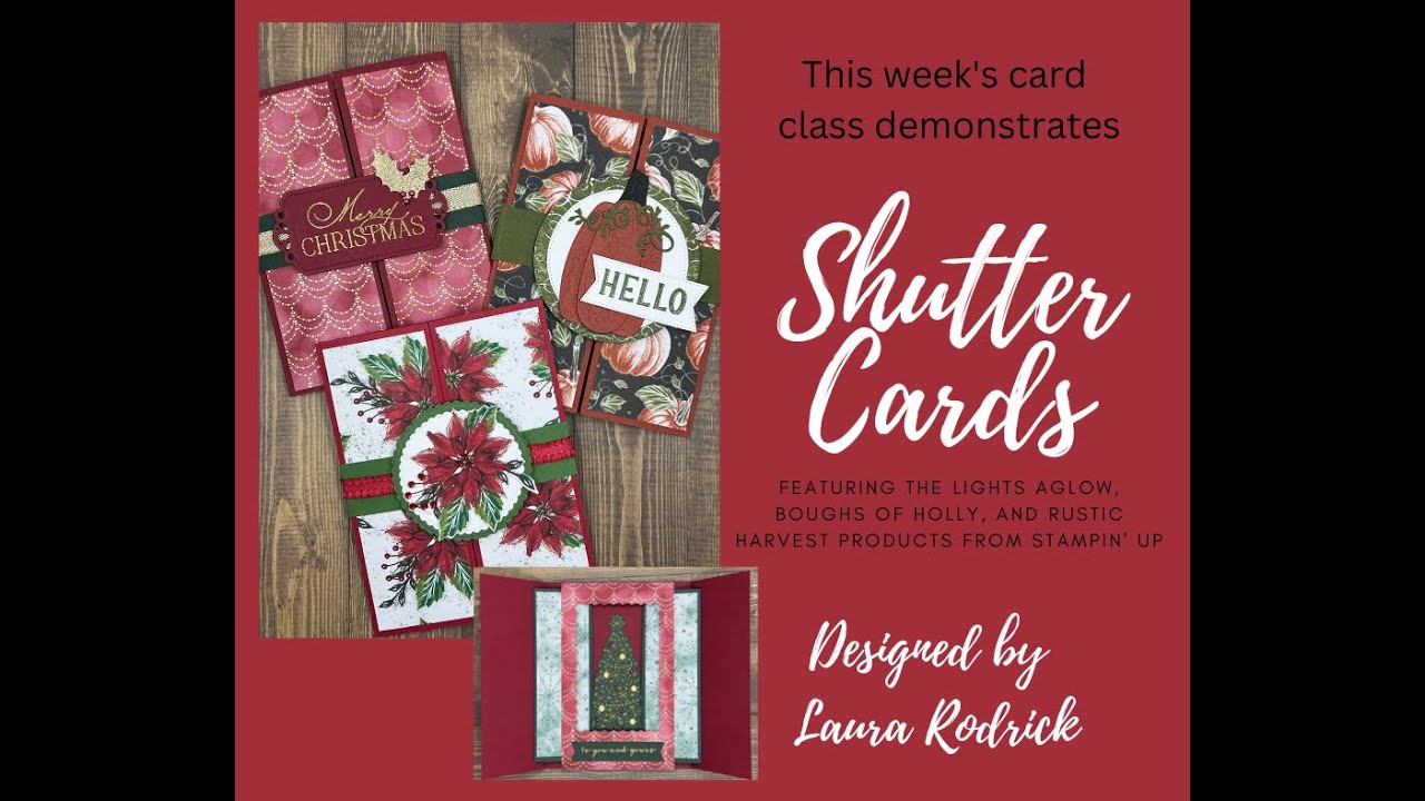 Three beautiful shutter cards! We are using several bundles from ...