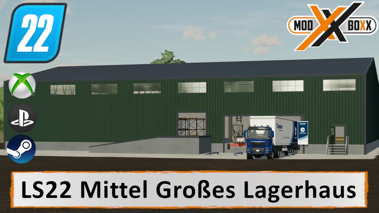LS22 Mods | Mittel Großes Lagerhaus | Landwirtschafts Simulator 22 ...