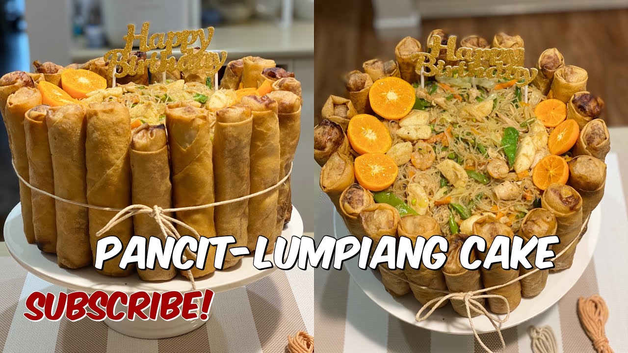 PANCIT-LUMPIANG CAKE, EASY PANCIT BIHON RECIPE #KAKAIBANGCAKE 🎂 VLOG ...
