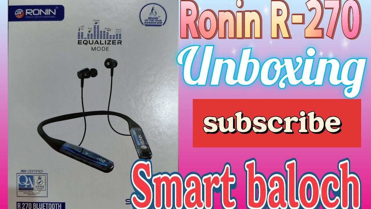 Ronin R-270 Neck Band Unboxing|big bettery|35 to 40 hours Music|Led for ...