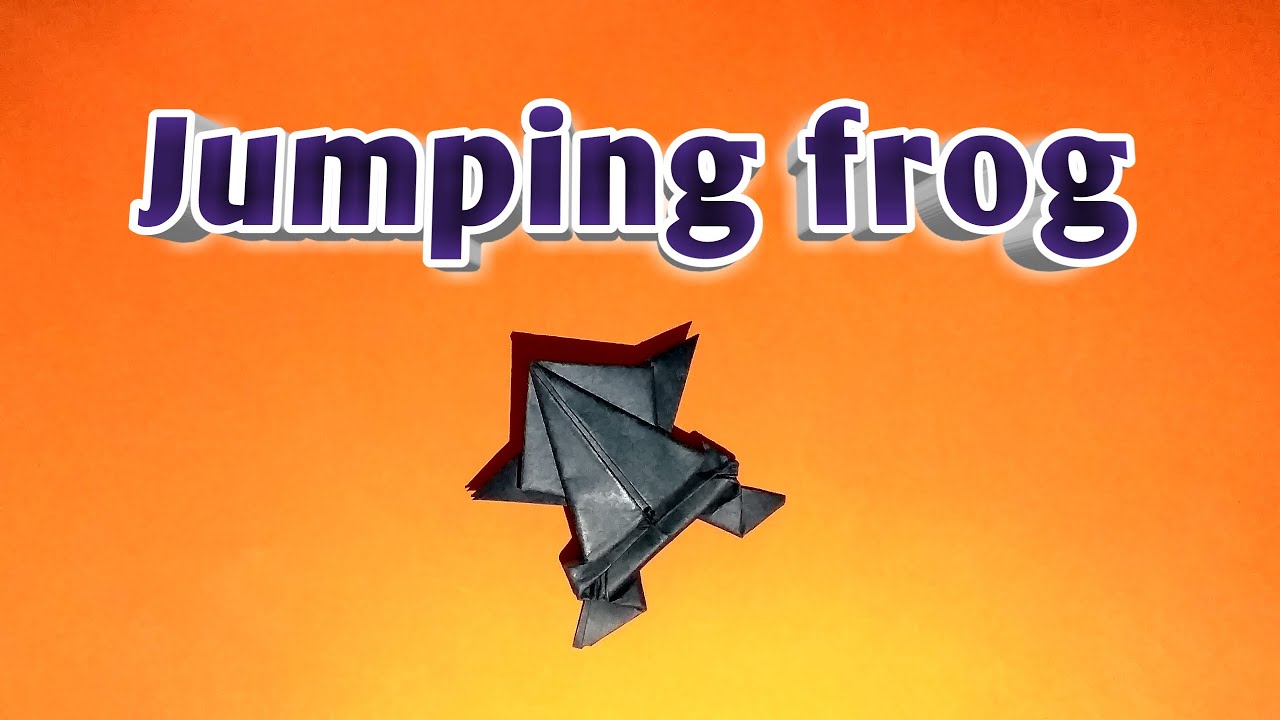 How to make a paper jumping frog | easy origami jumping frog step by ...