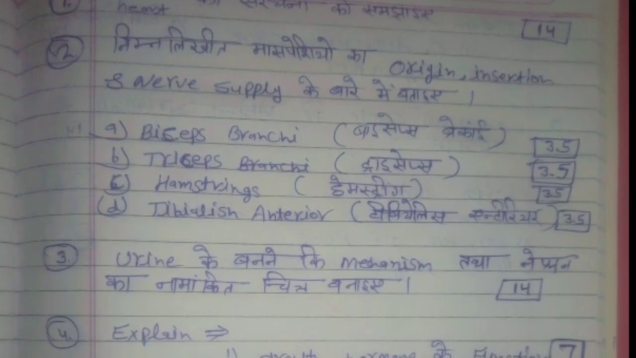 DMLT 1st year question paper,Anatomy and physiology,RPMC April 2017 ...