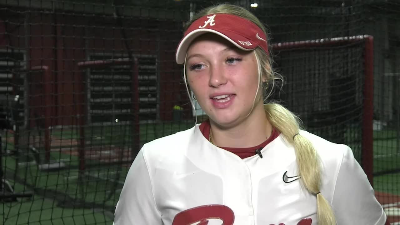 Alabama softball's Abby Duchscherer on that big win against Arizona ...