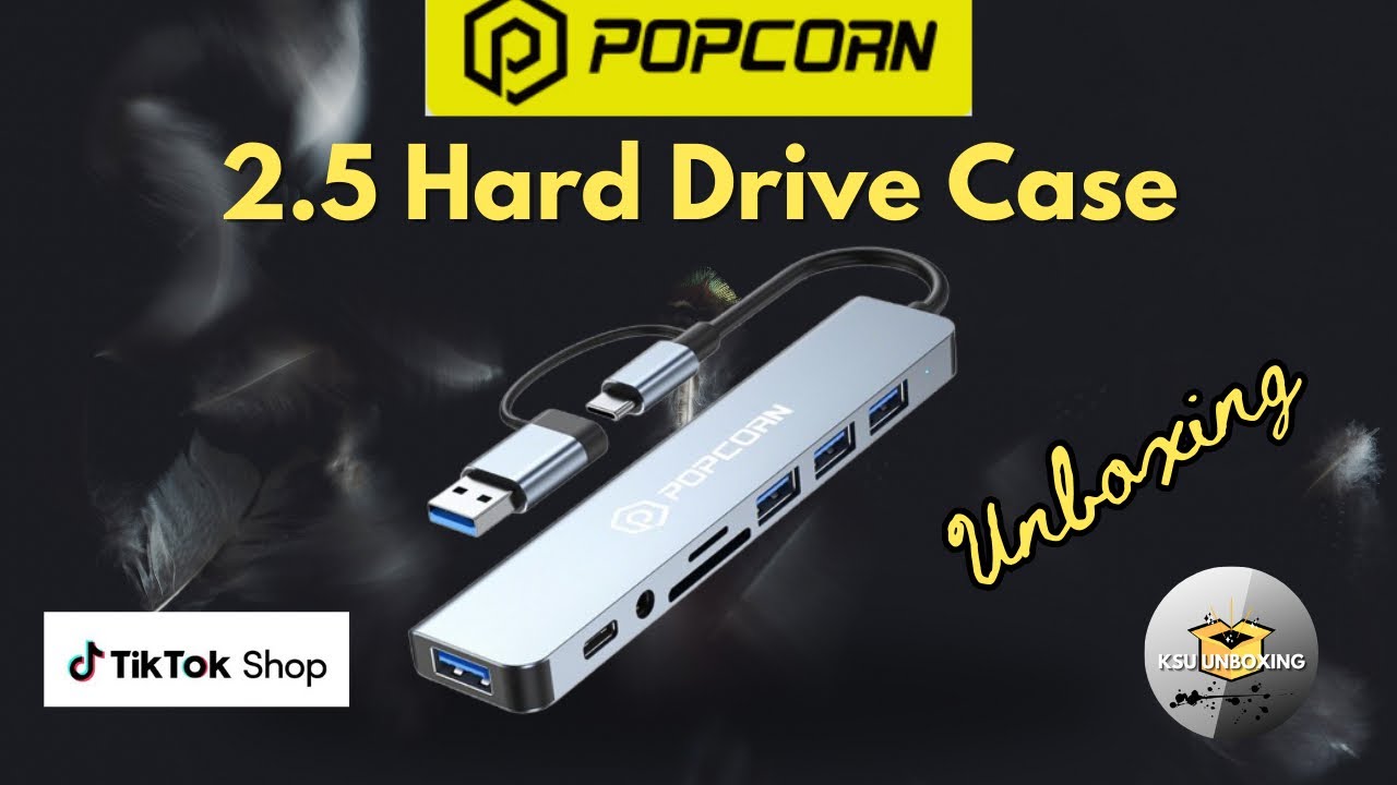 POPCORN 8 in 2 High Speed USB-C Hub Adapter Unboxing | KSU UNBOXING ...