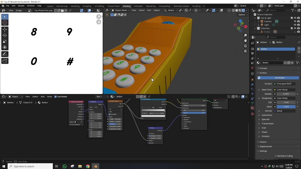 Create a realistic 3D toy phone in Blender - YouTube