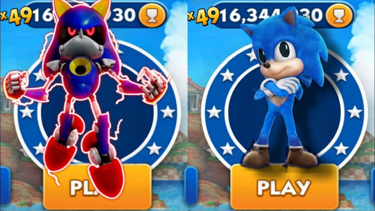 Sonic Dash - Metal Sonic VS Baby Sonic _ Movie Sonic vs All Bosses Zazz ...