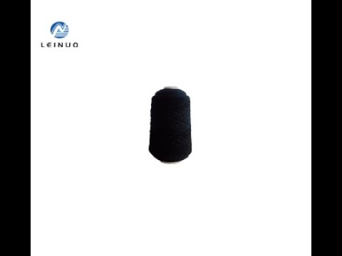 907575 black latex rubber covered yarn for knitting socks #yarn