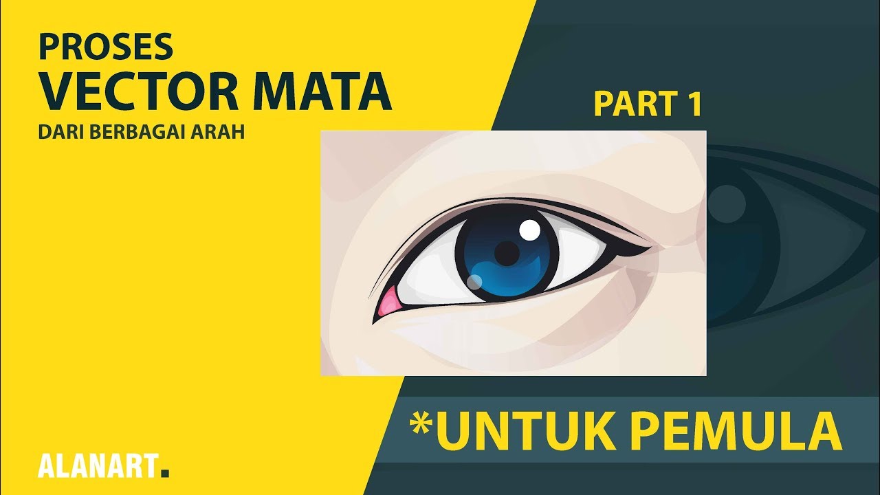 Tutorial cara membuat Vector Mata ( dari berbagai arah ) process with ...
