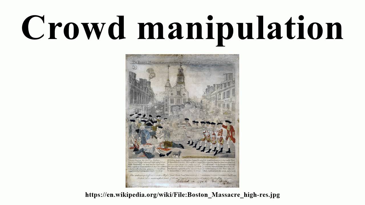 Crowd manipulation - YouTube