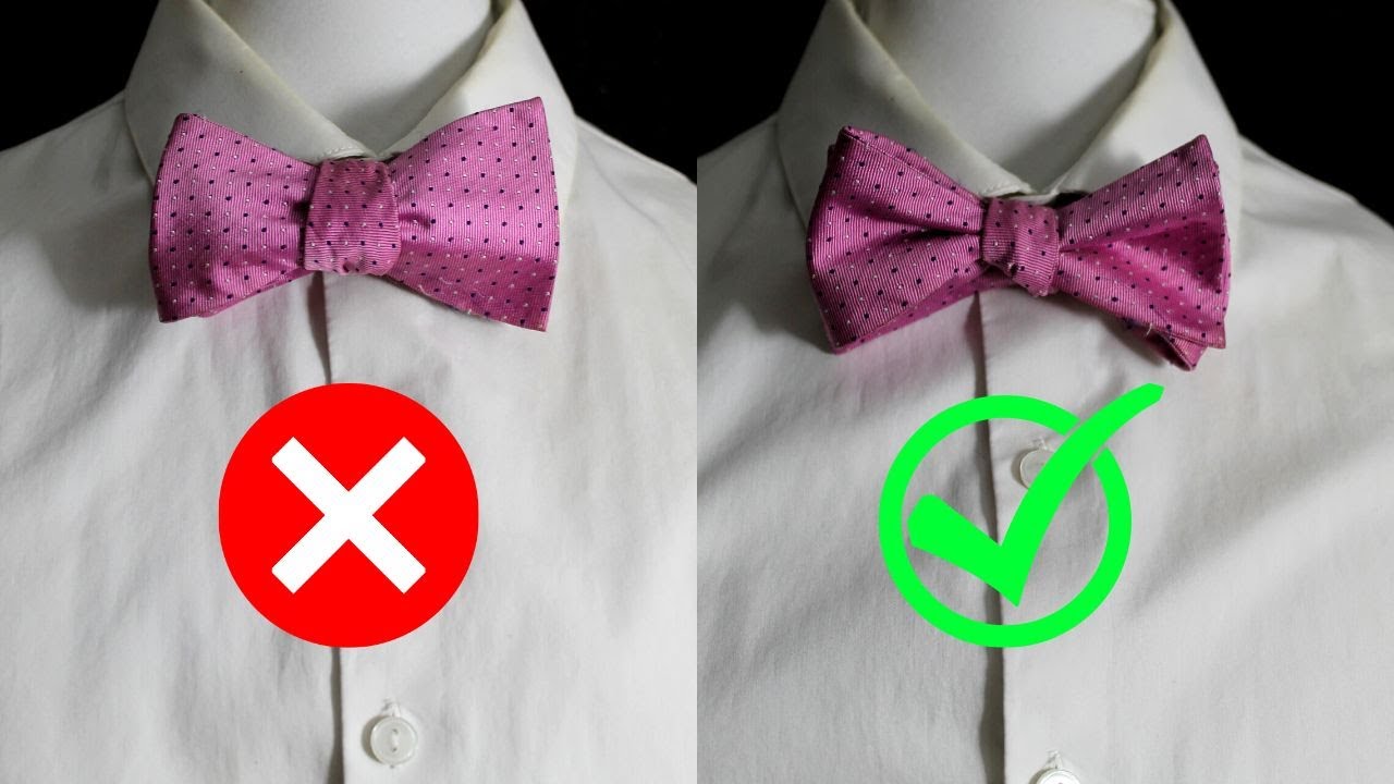 How to Dimple a Bow Tie - YouTube