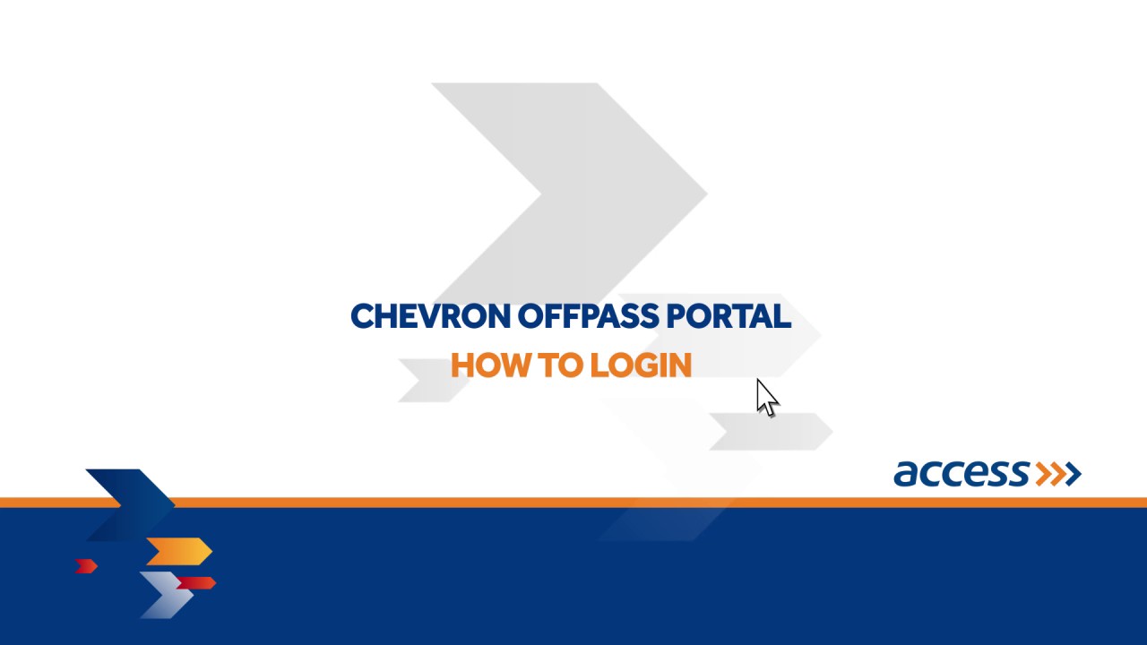 Chevron OFFPASS PORTAL DEMO - YouTube