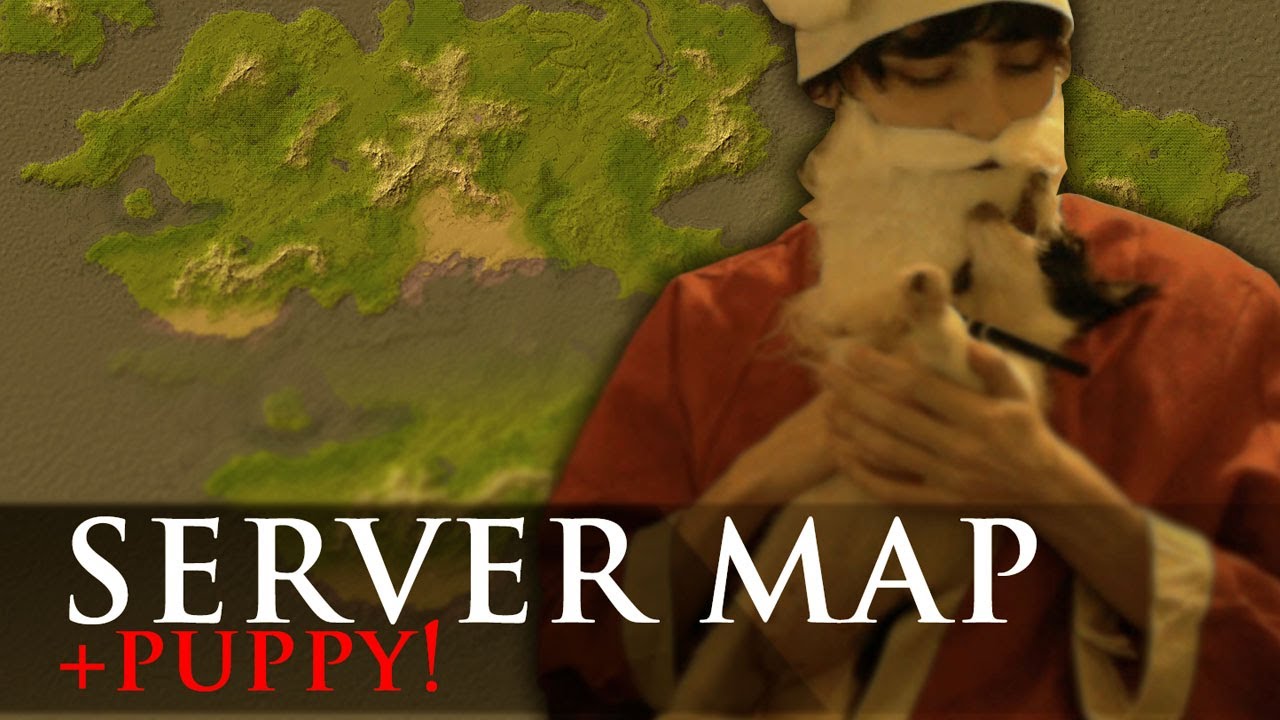 Christmas puppy and a new server map! - YouTube