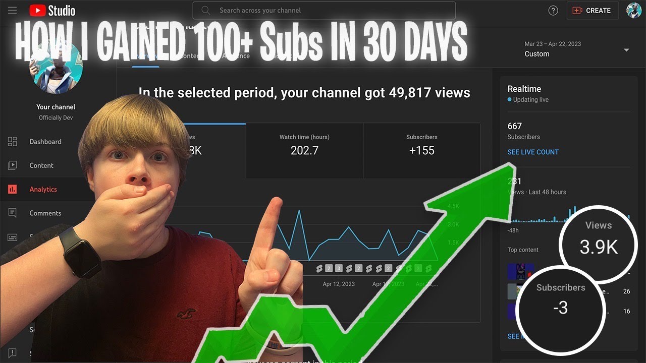 How I gained a 100+ subs in 30 days - YouTube