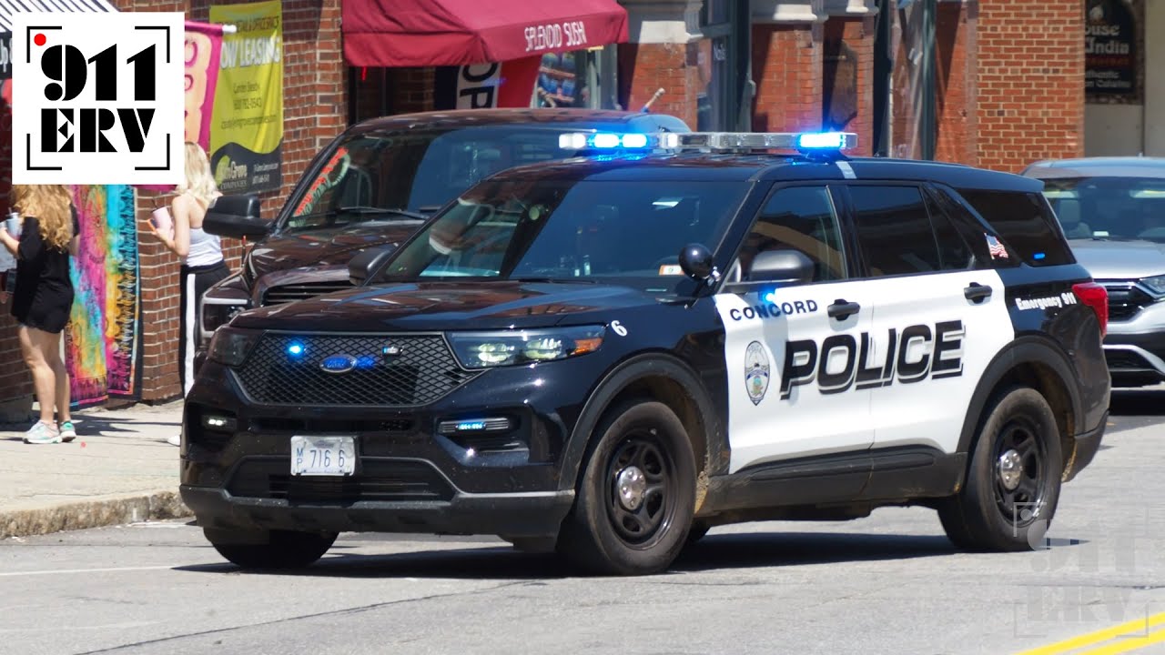 Concord Police Cars Responding | Car 6 and Car 14 - YouTube