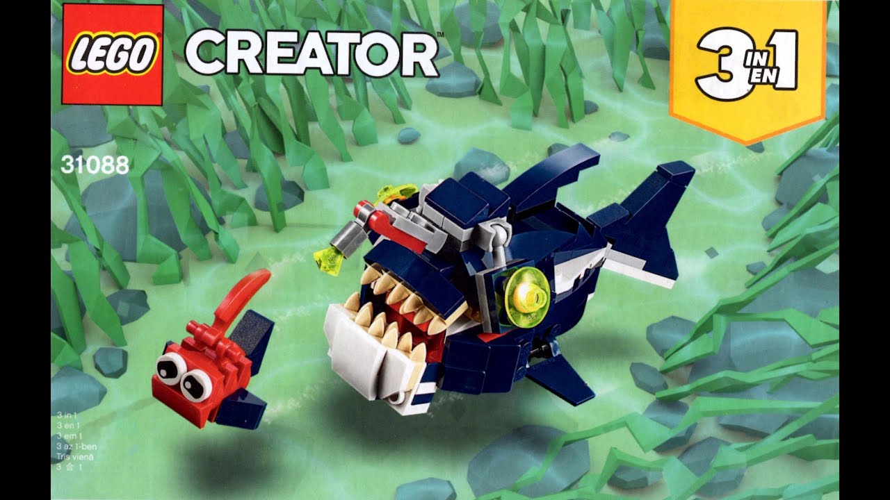 Lego Creator 3 in 1: Deep Sea Creatures - Angler Fish - YouTube