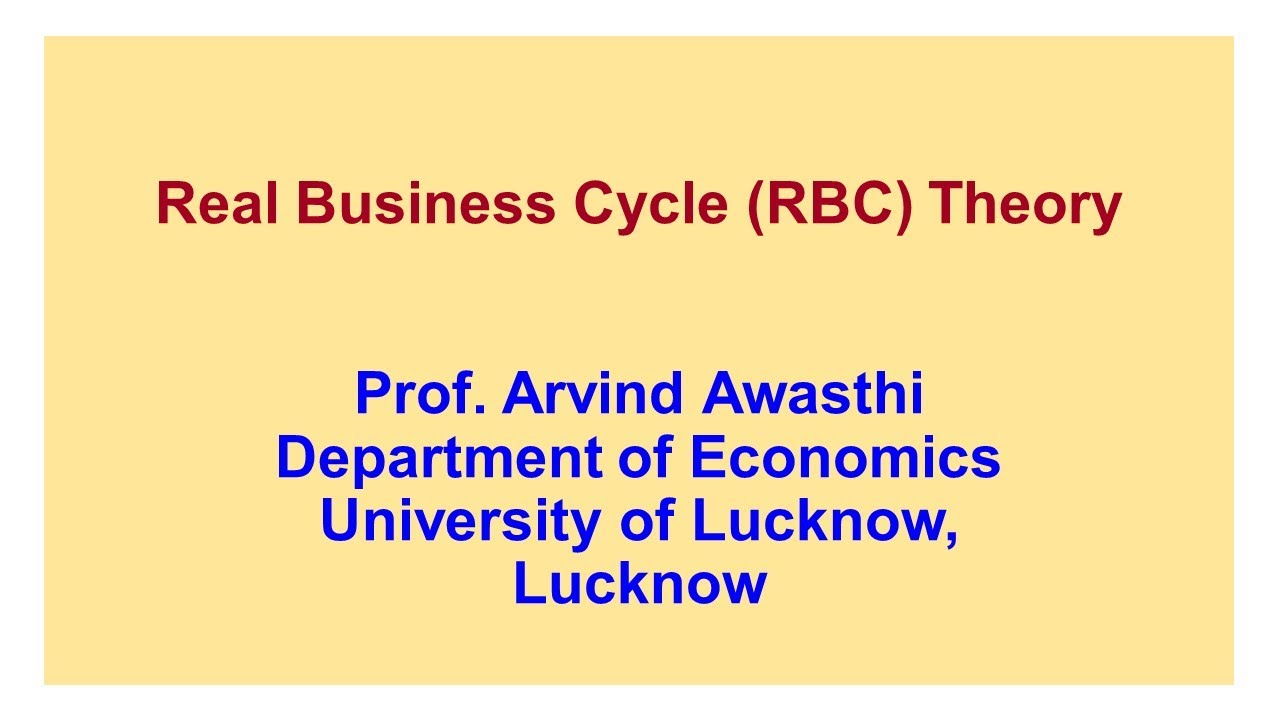 Real Business Cycle (RBC) Theory - YouTube