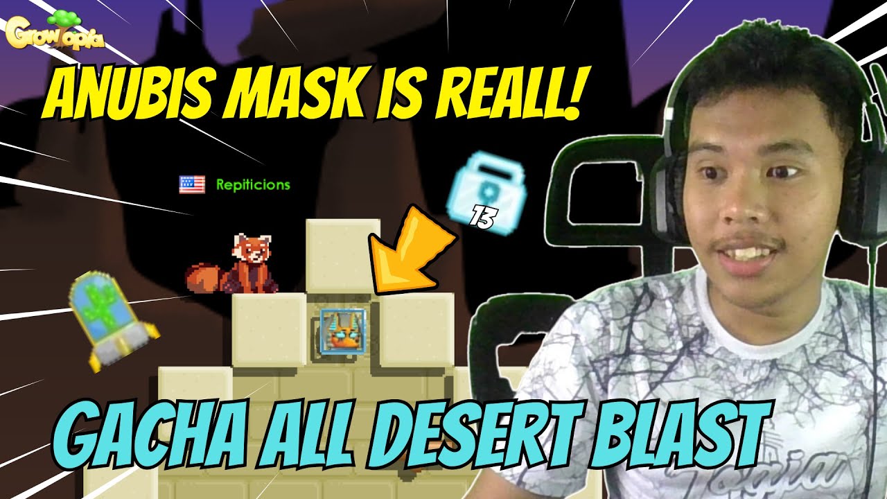 Dapet Anubis Pharaoh Mask seharga 13DL dari Gacha Desert Blast ...