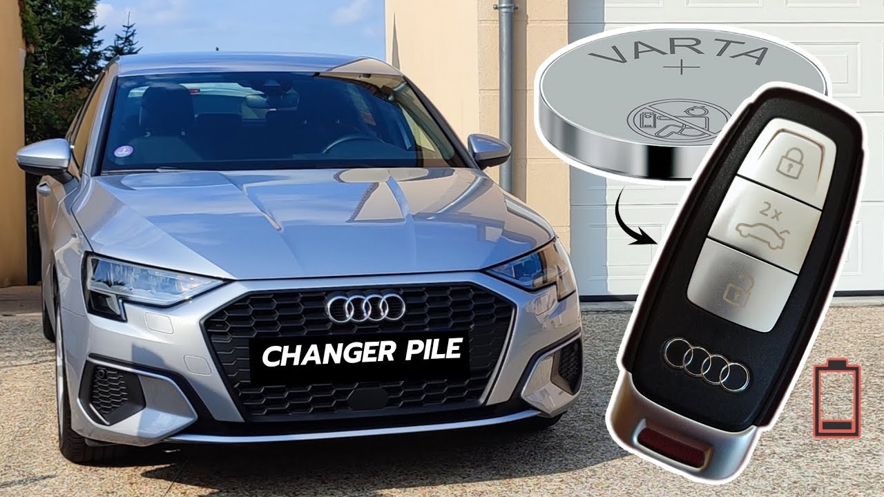 🪫🔋CHANGER LA PILE D'UNE CLÉ TÉLÉCOMMANDE AUDI A3-8Y (CHANGE KEY BATTERY ...