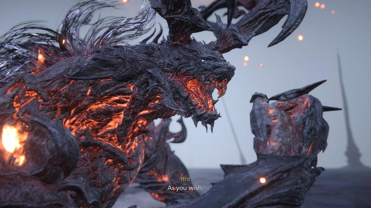 FINAL FANTASY XVI Ifrit vs Typhon - YouTube