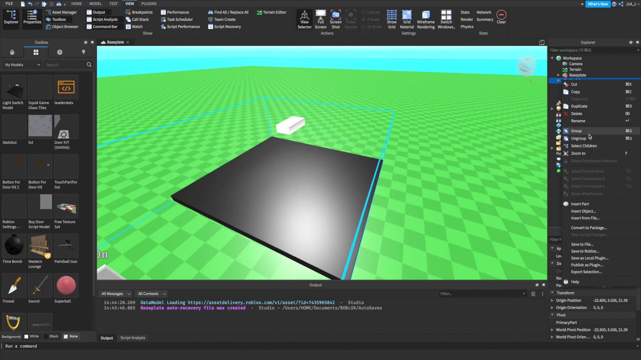 How To Make A Light Switch System | Roblox Studio - YouTube