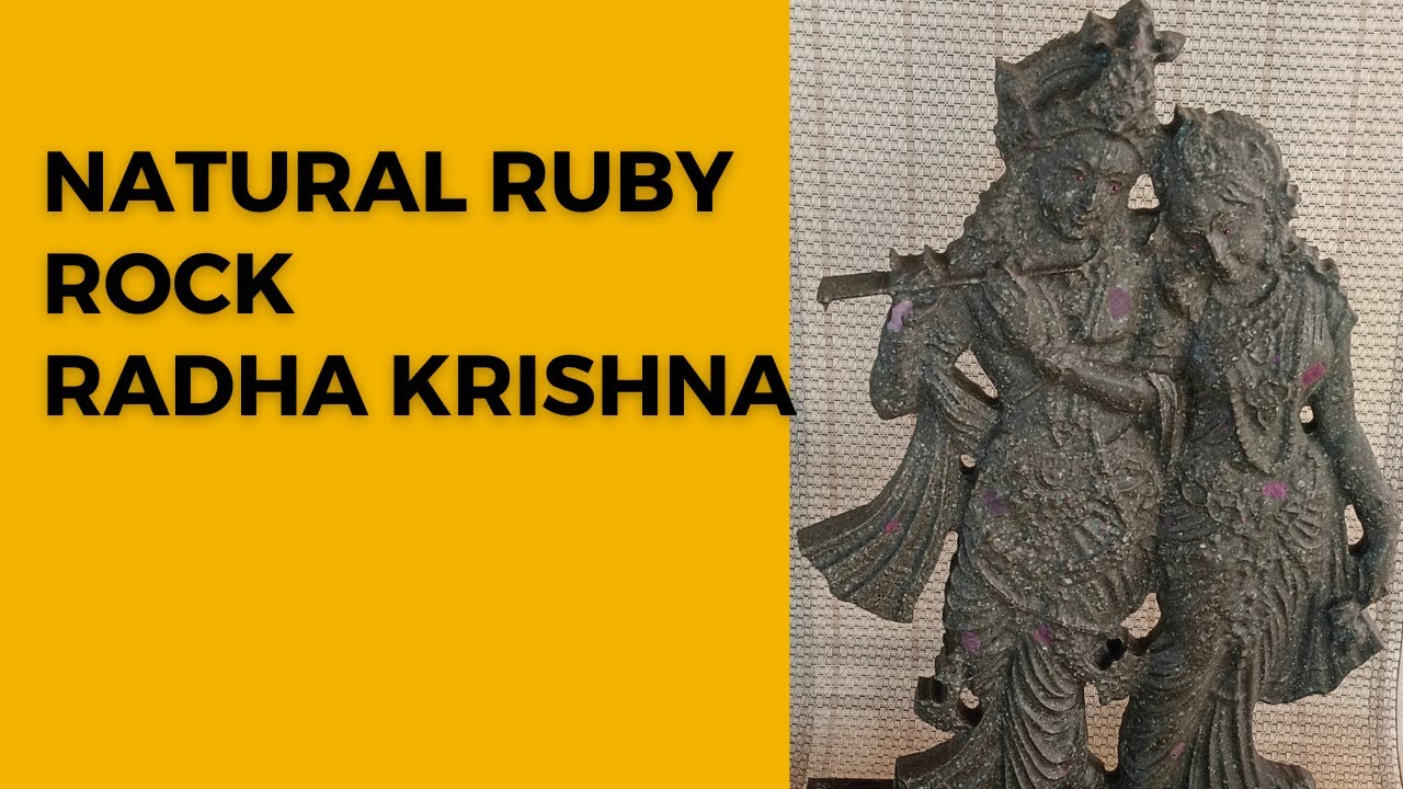 NATURAL RUBY ROCK STONE RADHA KRISHNA - YouTube