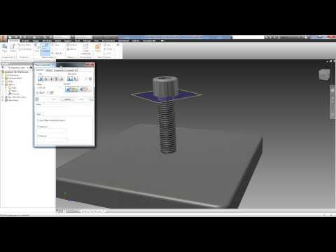 Autodesk Inventor - Motion Constraint - Screw Animation