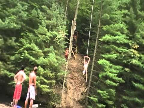 Adam On DOUBLE DECKER ROPE SWING - YouTube