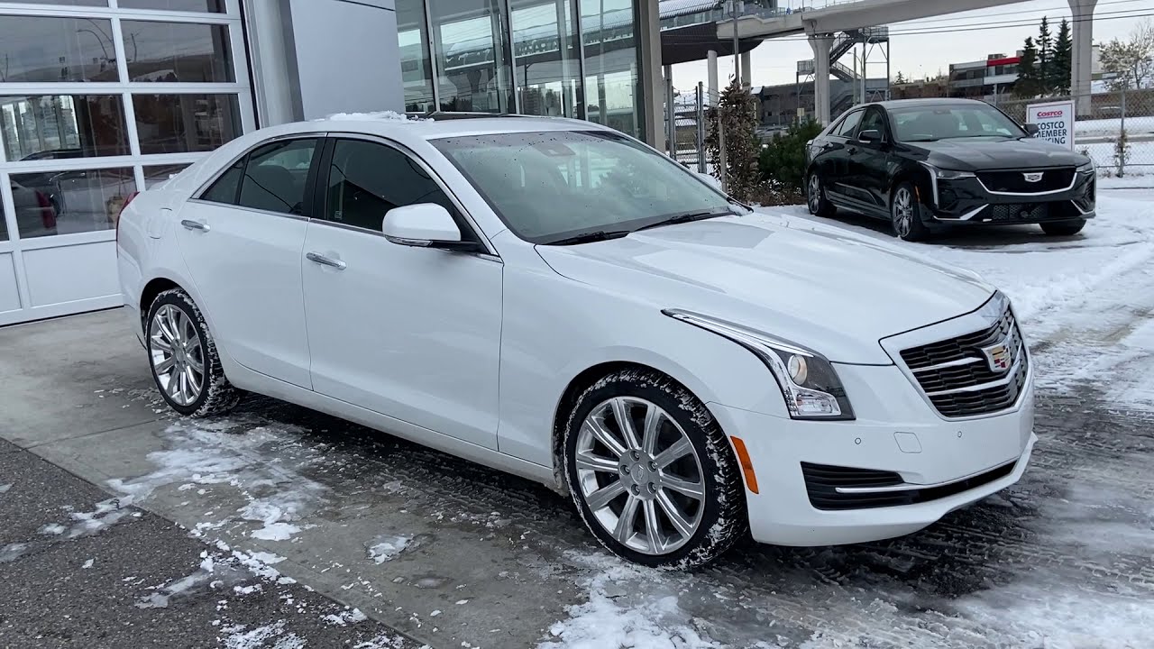 White 2015 Cadillac ATS Sedan AWD Review - GSL GM City - Calgary - YouTube