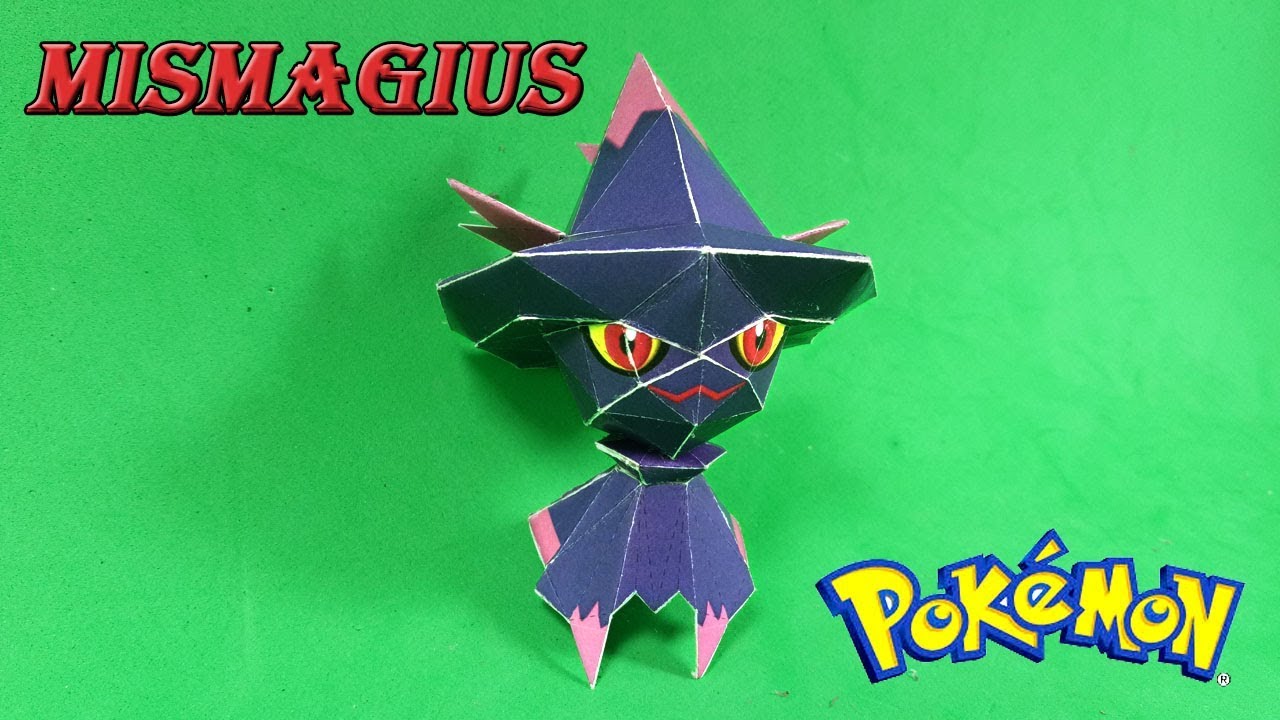 [ Pokemon Papercraft ] Mysterious Pokemon Mismagius Chibi Papercraft ...