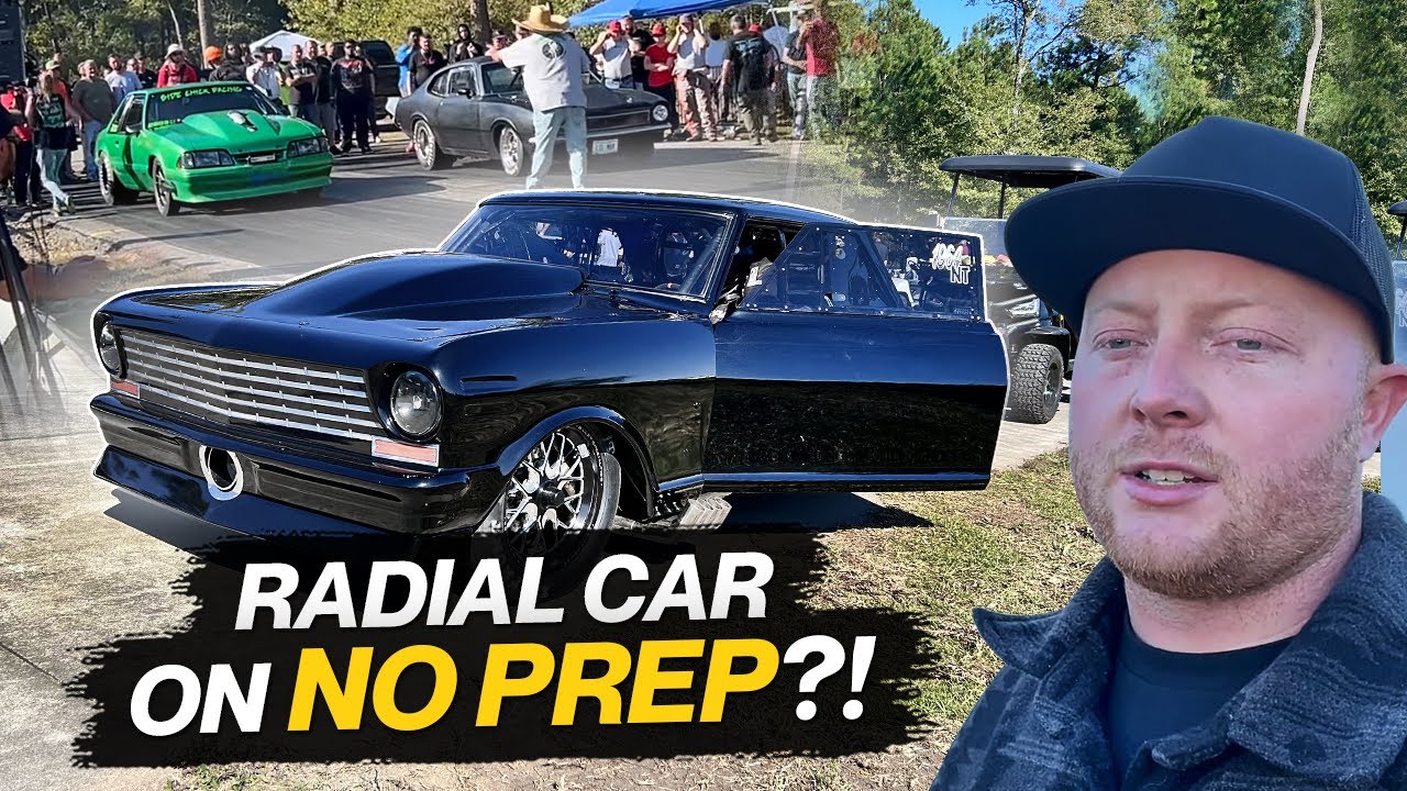 We Put The Radial Car On Backtrack No Prep?! - YouTube