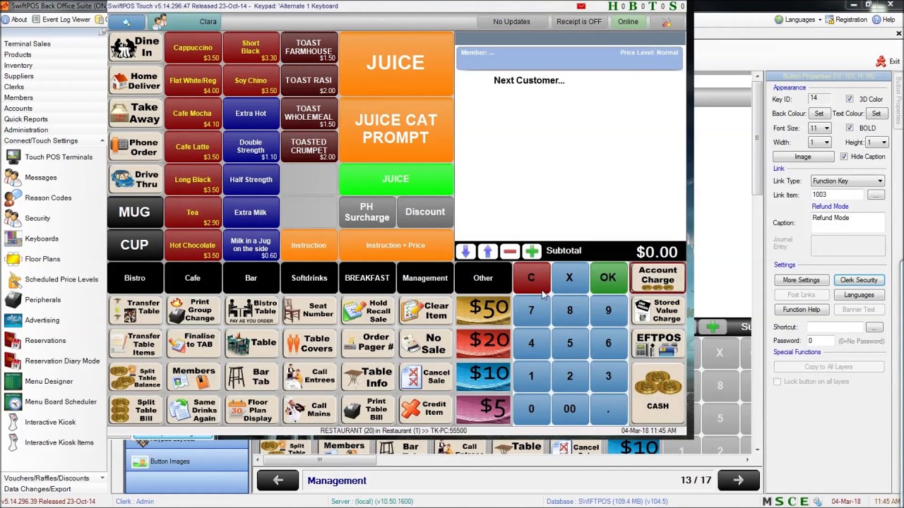 SwiftPOS Back Office 18 - Clerk Groups - YouTube