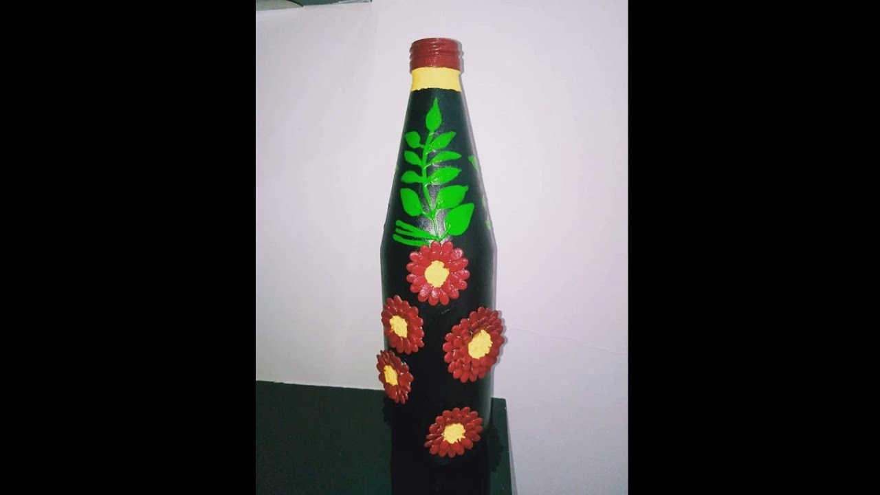 Easy botil art with water melon seeds - YouTube