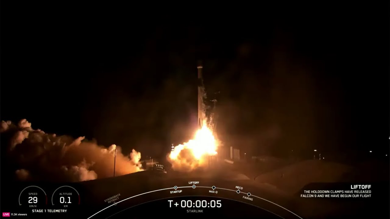 Space X Falcon 9 rocket launch 1/2/24. - YouTube